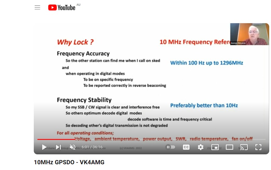 10MHz Frequency Reference – VK4AMG