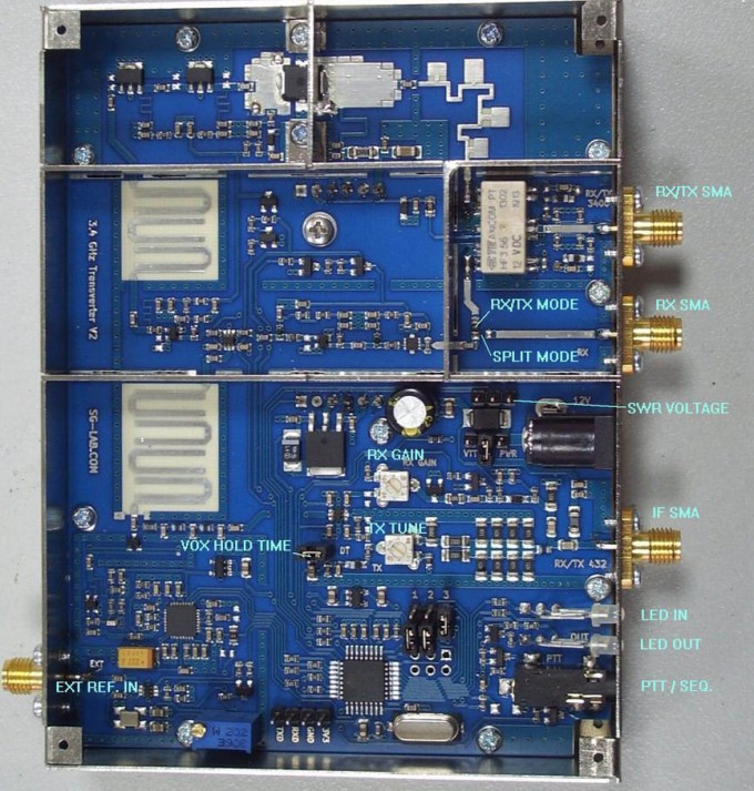 3.4GHz Transverter with 25W Amplifier – VK4AMG